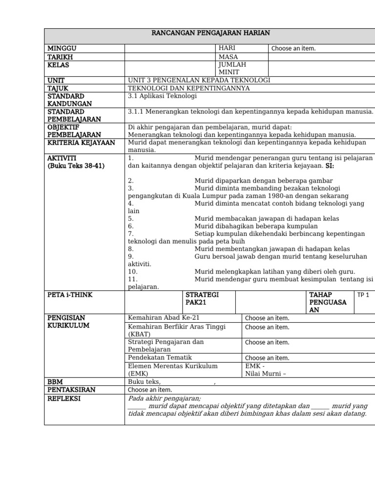 Unit 3 Pengenalan Kepada Teknologi | PDF
