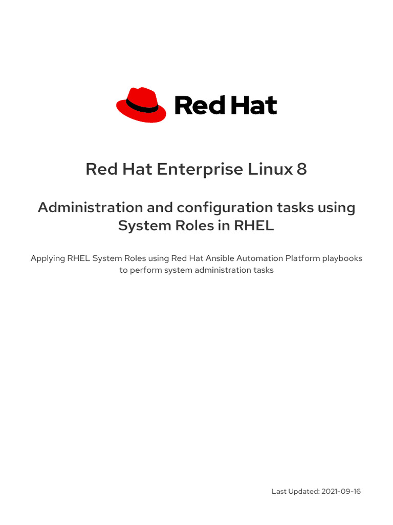 Red Hat Enterprise Linux 8 Administration and Configuration Tasks | PDF ...