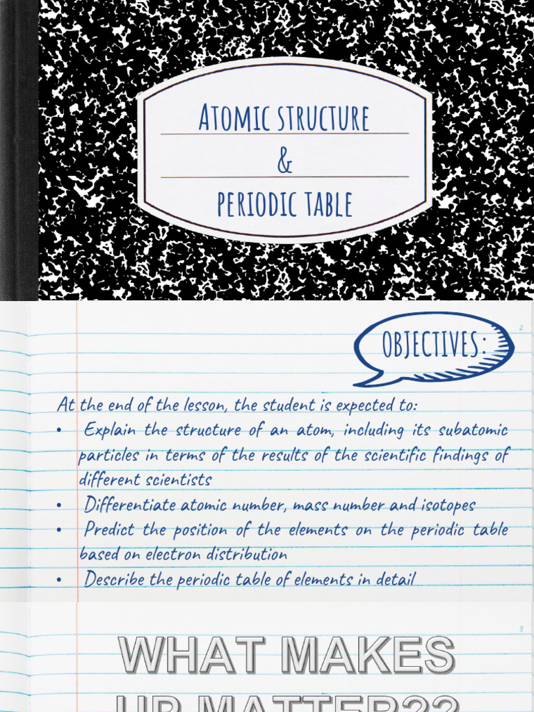 3 Atomic Structure & Periodic Table | PDF | Atoms | Periodic Table