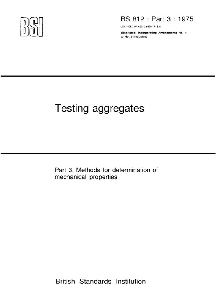 BS 812-3-75 | PDF