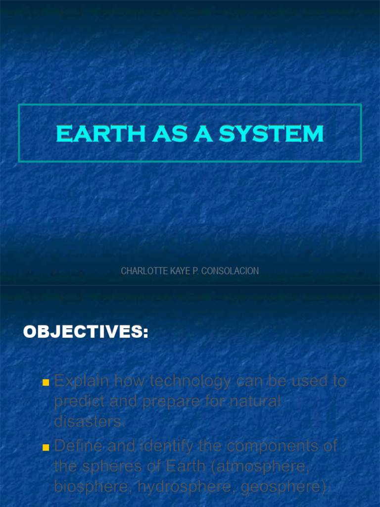 2 the Earth and the Earth System | PDF | Earth Sciences | Atmosphere Of ...