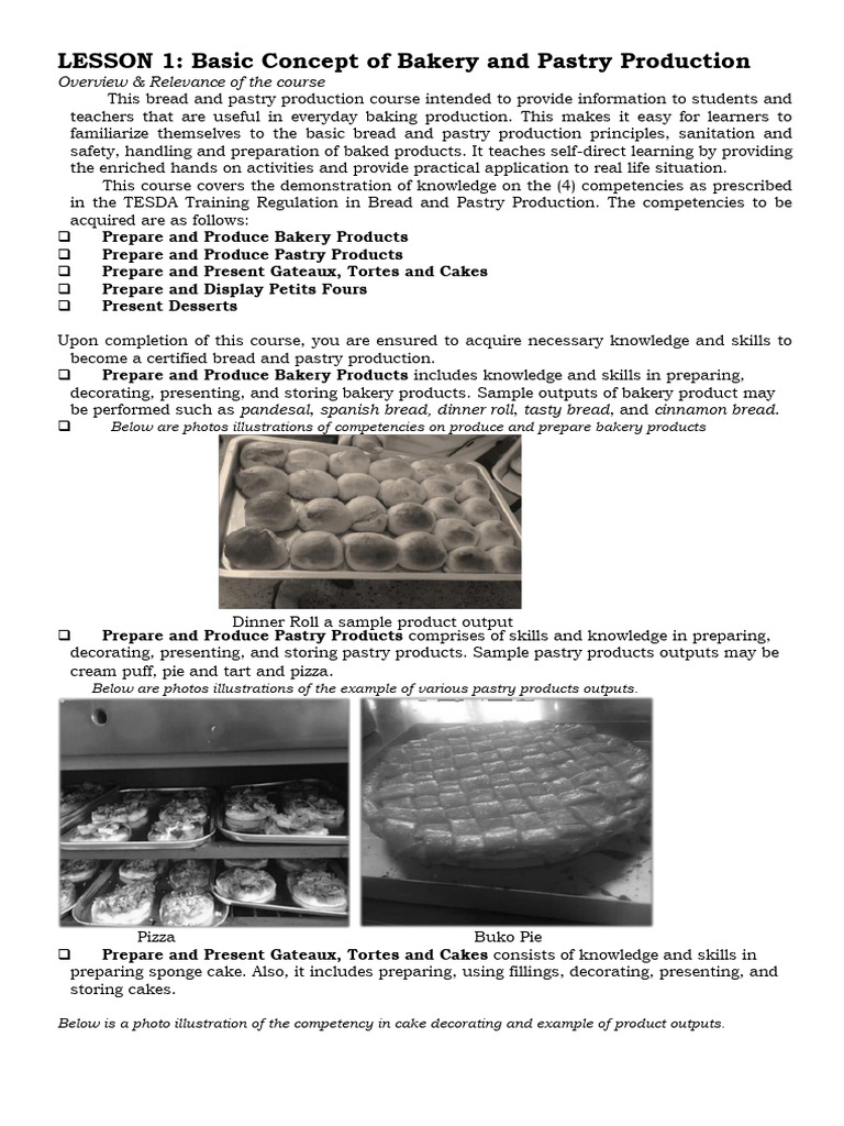 Bakery and Pastry Production Basics | PDF | Cookware And Bakeware | Baking
