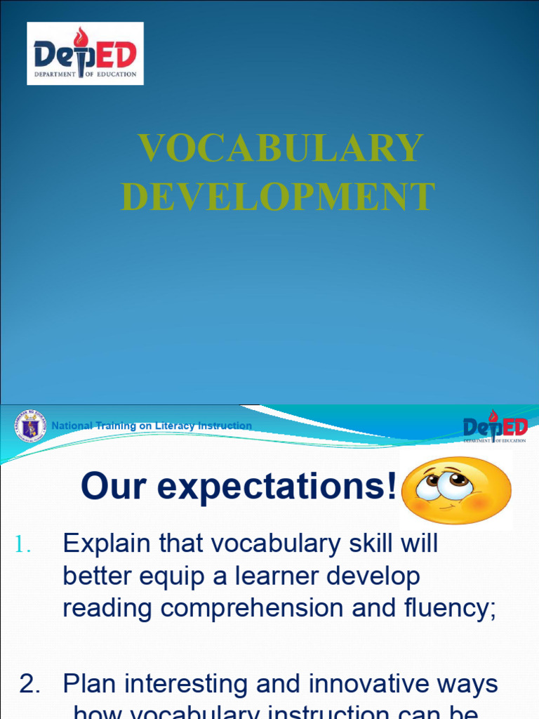 Vocabulary Development | PDF | Vocabulary | Literacy