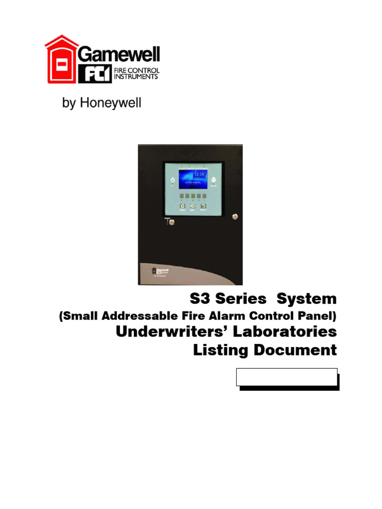 Arosa Honeywell S3 FACP Manual | PDF | Alternating Current | Electrical Engineering