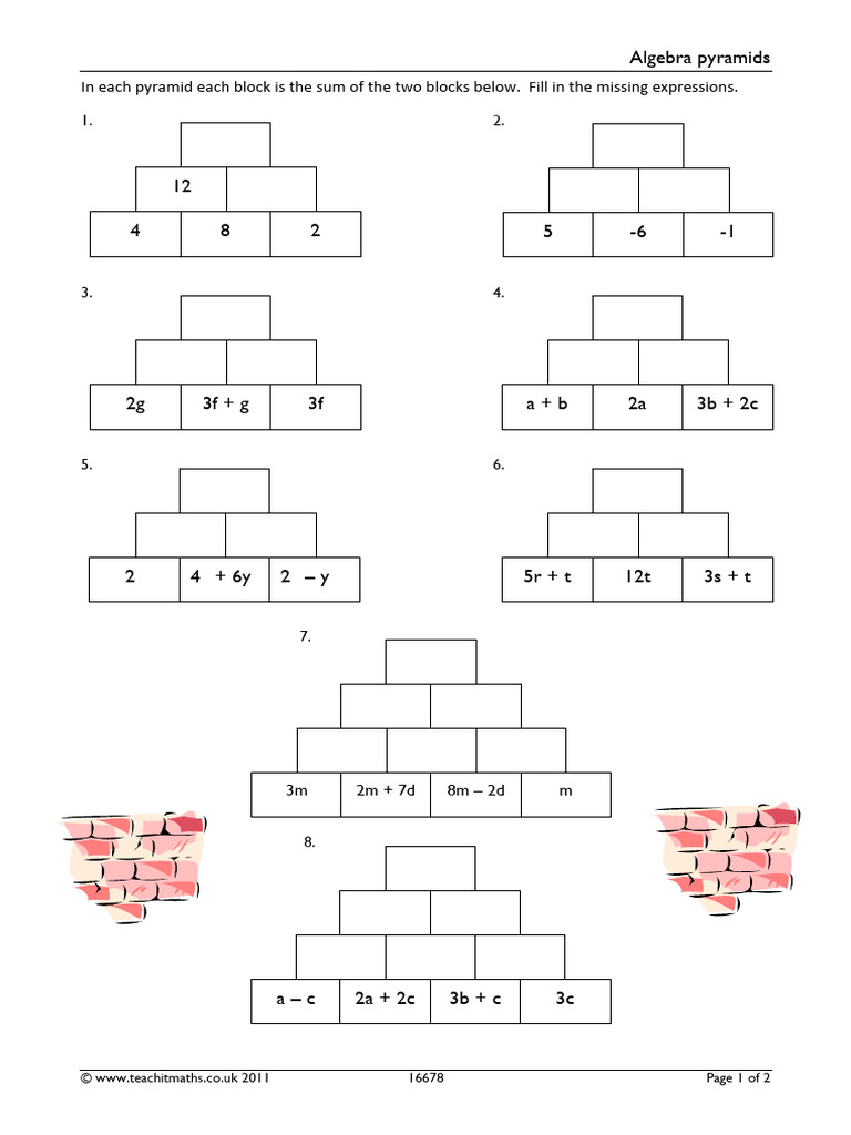 ALGEBRA PYRAMID-1 | PDF
