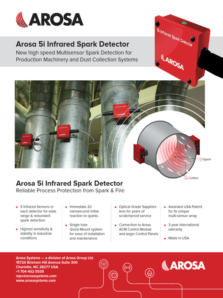 Arosa 5i Spark Detector LTR Low Res | PDF | Sensor | Infrared