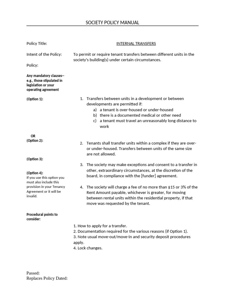 48. Internal Transfers | PDF