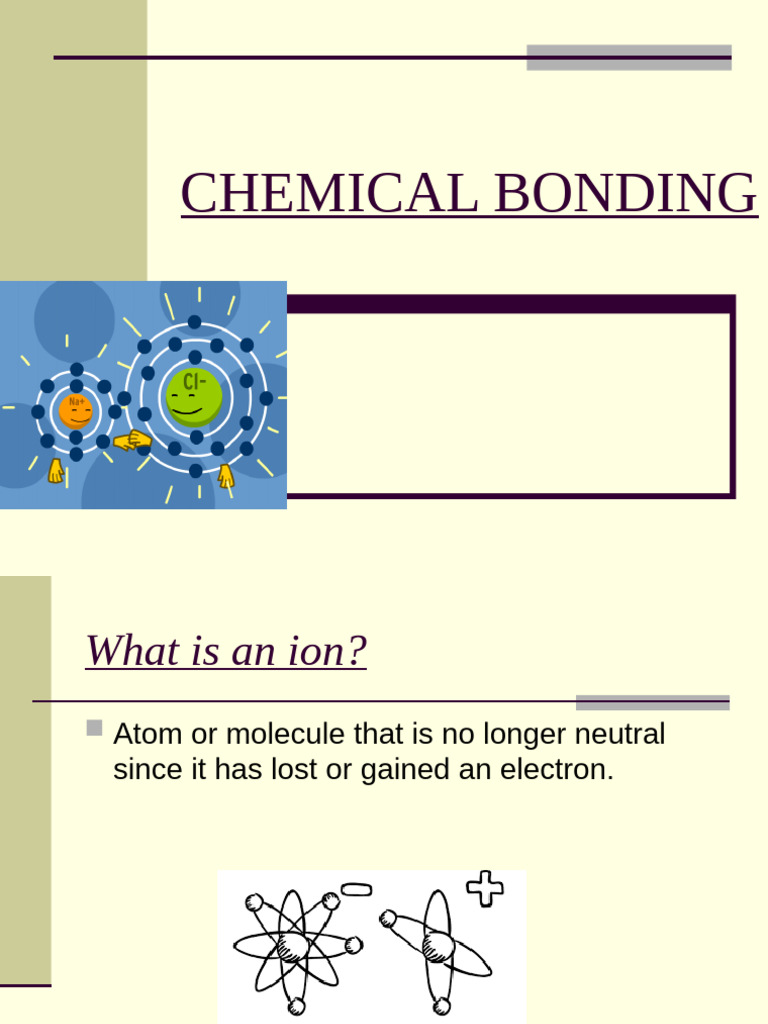 Chemical Bonding | PDF | Ion | Chemical Bond