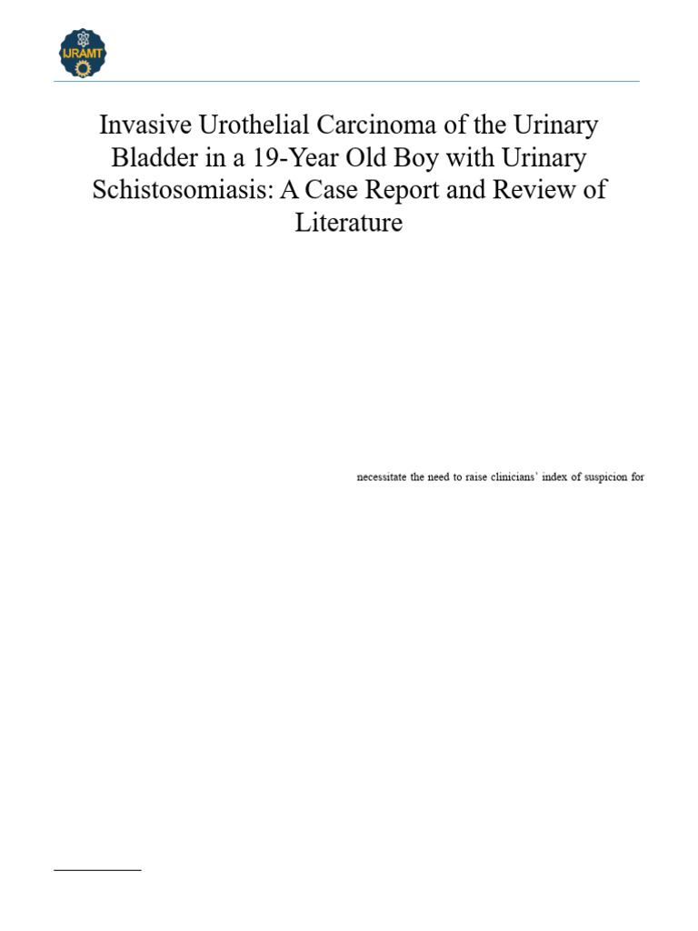 Exophytic Bladder Mass in Young Patient | PDF | Cancer | Metastasis