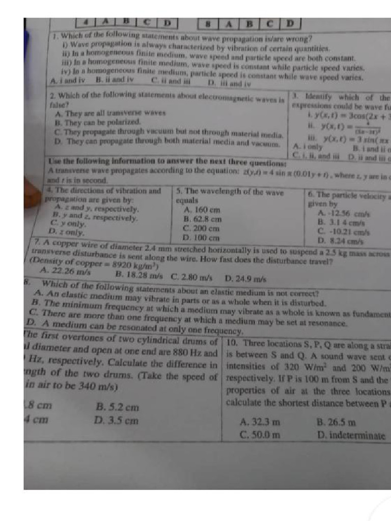 (Seyiezekiels Copy of PHY 105 PQ) .006 | PDF