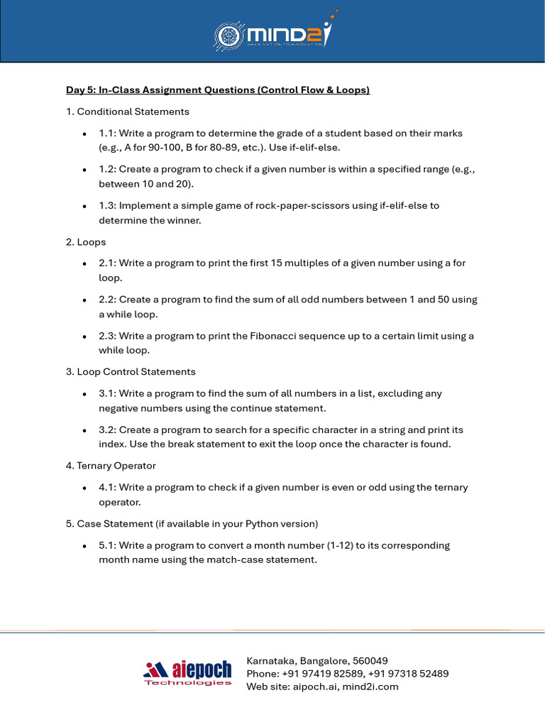 Day9 DailyAssignmentPDF | PDF