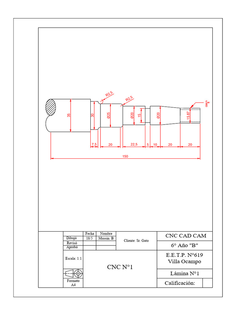 CNC Plano Modelo | PDF