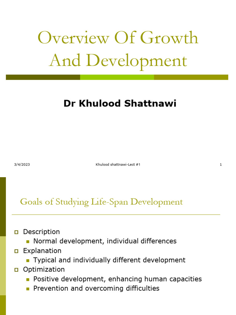 Overview of Growth Development | PDF | Cognition | Cognitive Science