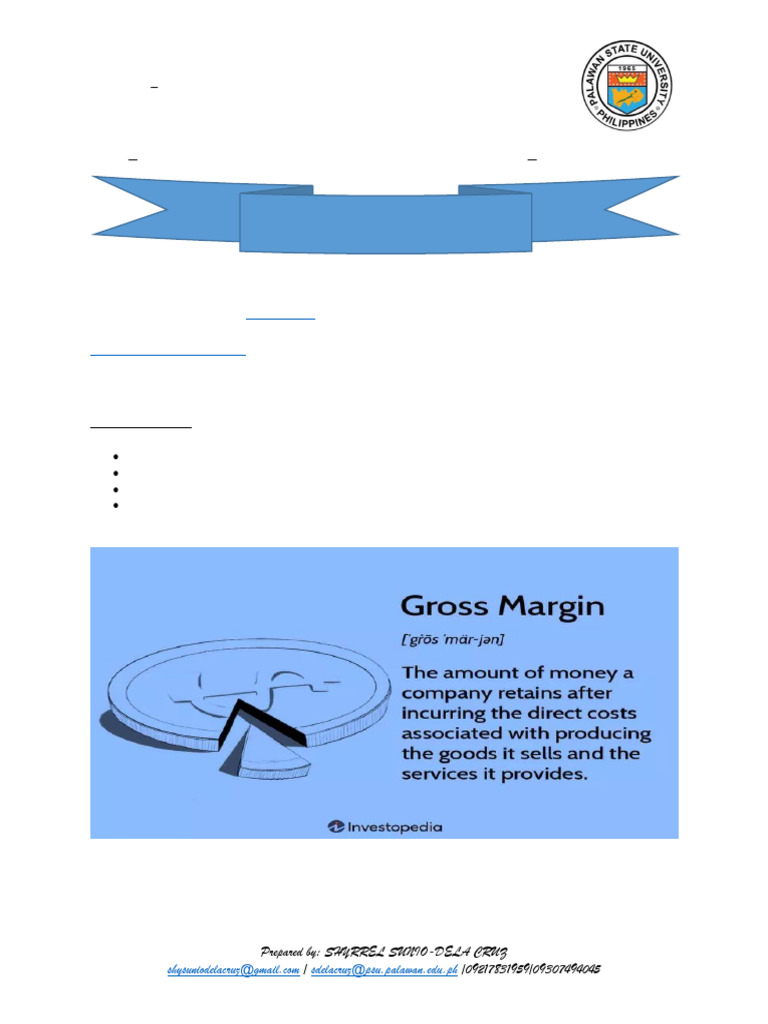 ST2 Module 5 Gross Margin | PDF | Gross Margin | Net Income