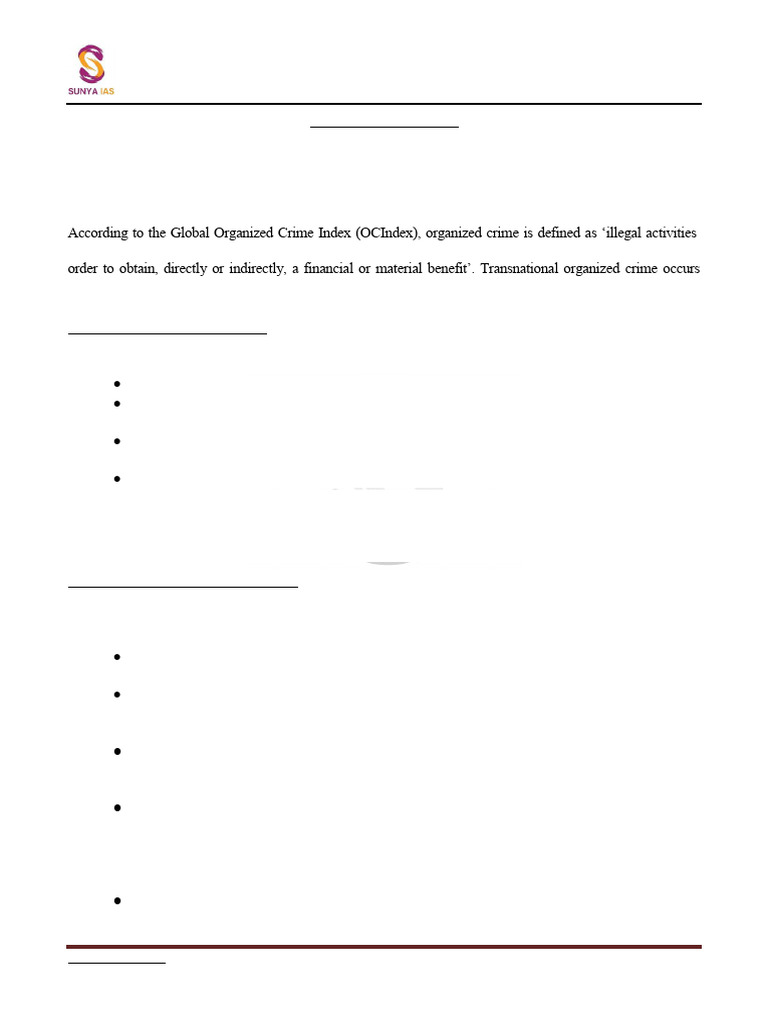 Organized Crime | PDF | Organized Crime | Transnational Organized Crime