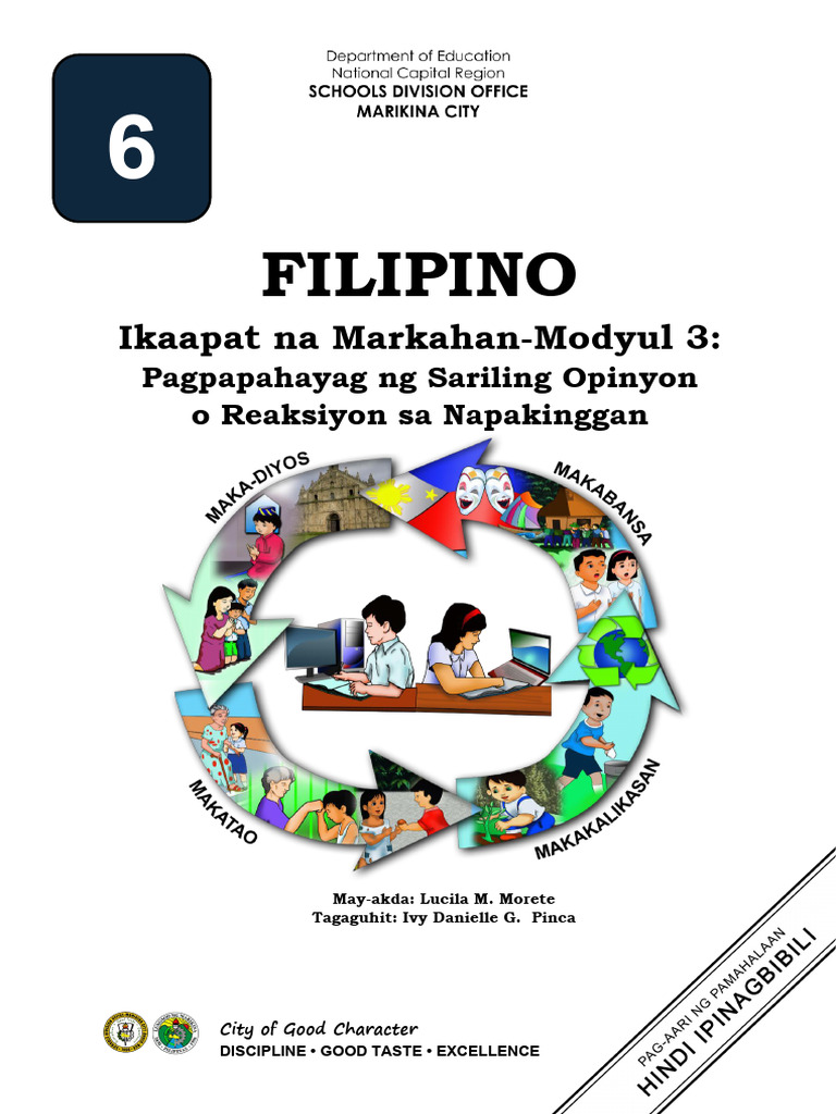 NCR Final Filipino6 q4 m3 | PDF