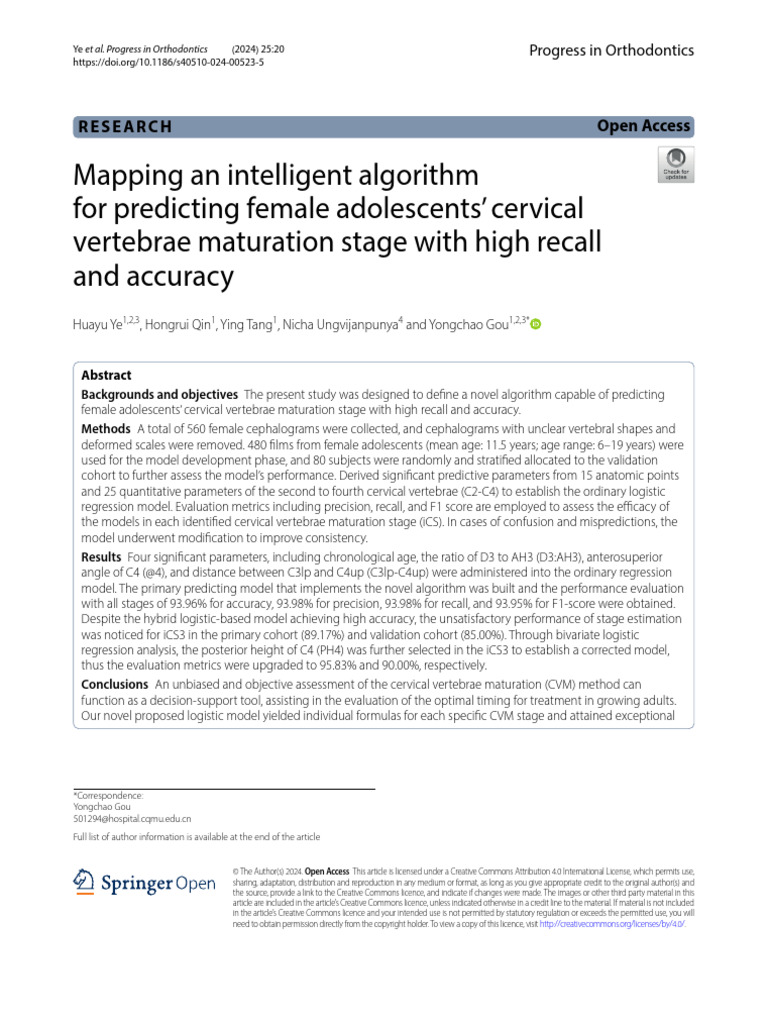 Mapping An Intelligent Algorithm For Predicting Female Adolescents ...