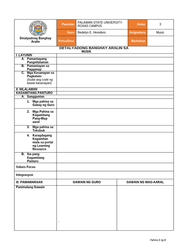 Blank Format Tagalog_091006 | PDF