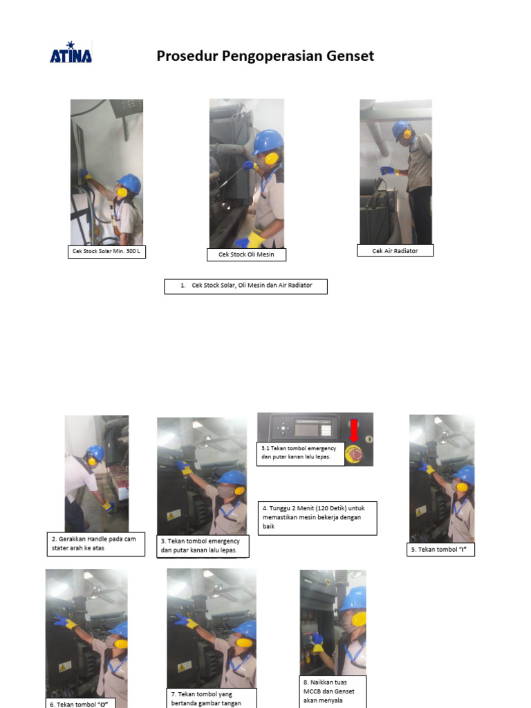 Prosedur Pengoperasian Genset | PDF