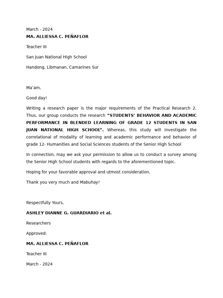 PERMISSIONTOCONDUCT | PDF | Liberal Arts Education | Behavior Modification