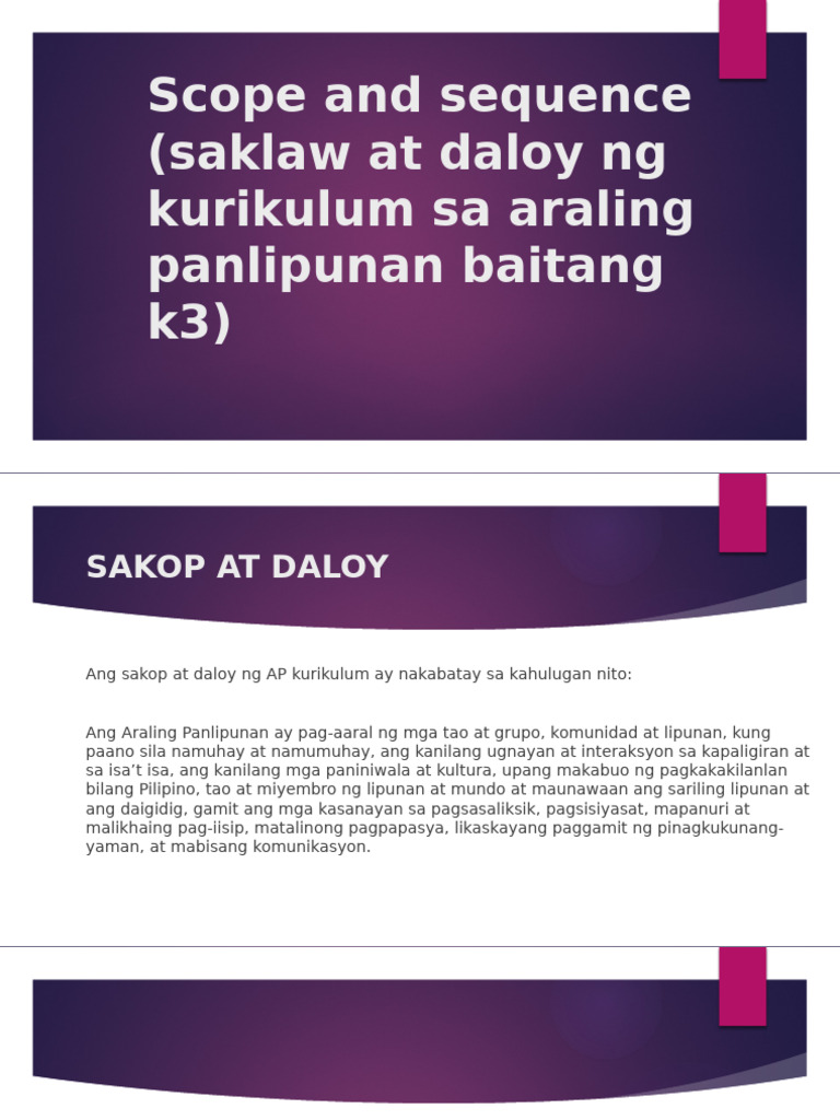 Saklaw at Daloy | PDF