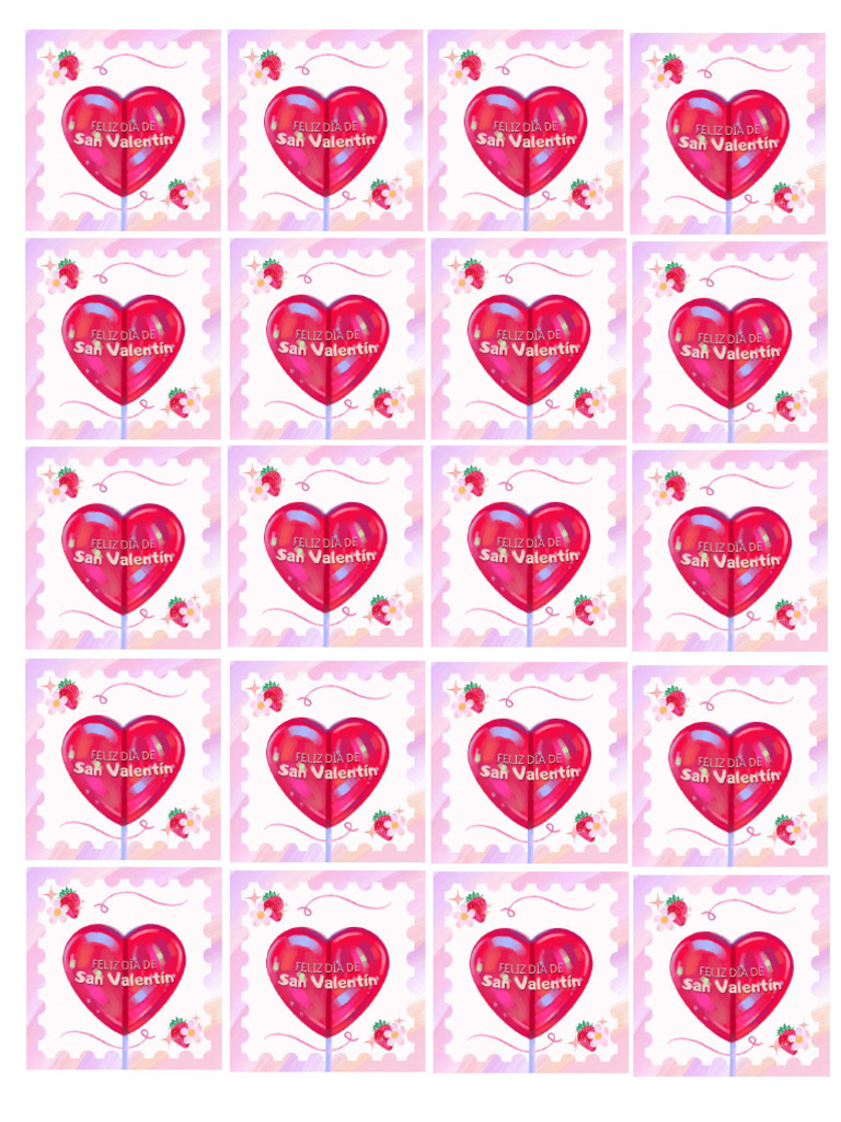 Tarjeta San Valentin | PDF