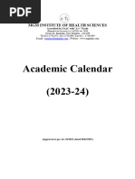 MUJ Academic Calendar 2024-25 | PDF | Academic Term | Academia