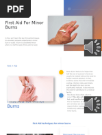 First Aid For Burns | PDF | Burn | Shock (Circulatory)