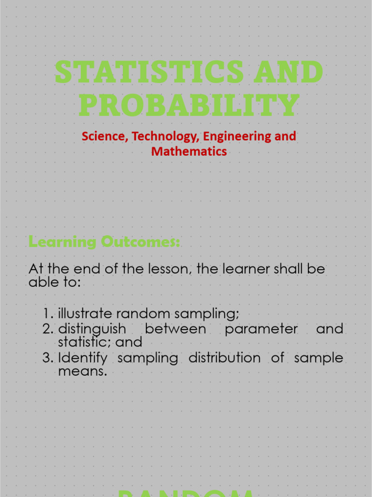 Random Sampling Until T Distribution | PDF | Sampling (Statistics) | Standard Deviation