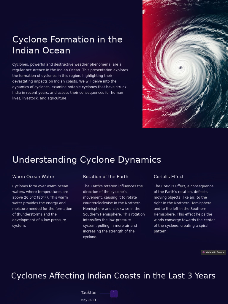 Indian Ocean Cyclone Impacts & Dynamics | PDF | Tropical Cyclones | Cyclone