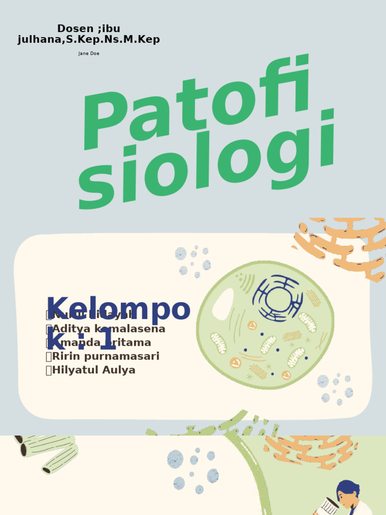 Presentasi Edukasi Menjelajahi Sel Secara Detail Gambaran Tangan Gaya ...