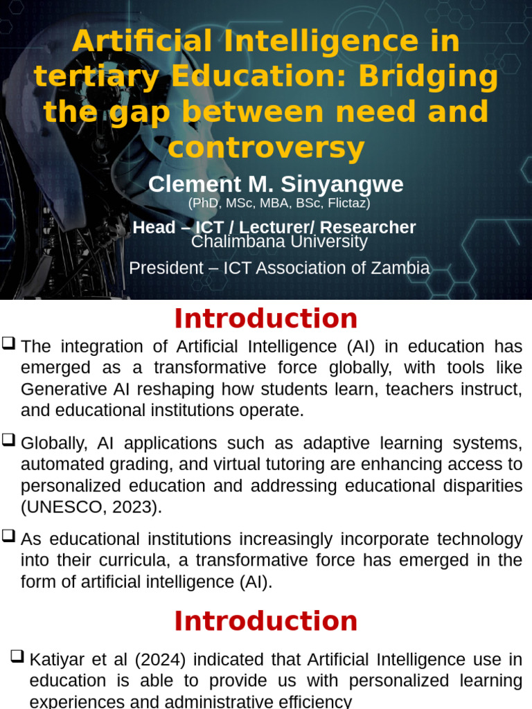 AI in Tertiary Education: Benefits and Ethics | PDF | Artificial ...