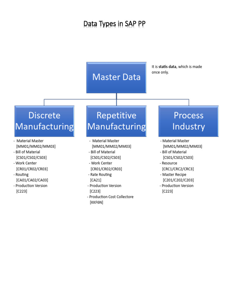 Data Types in SAP PP Module | PDF | Procurement | Economies