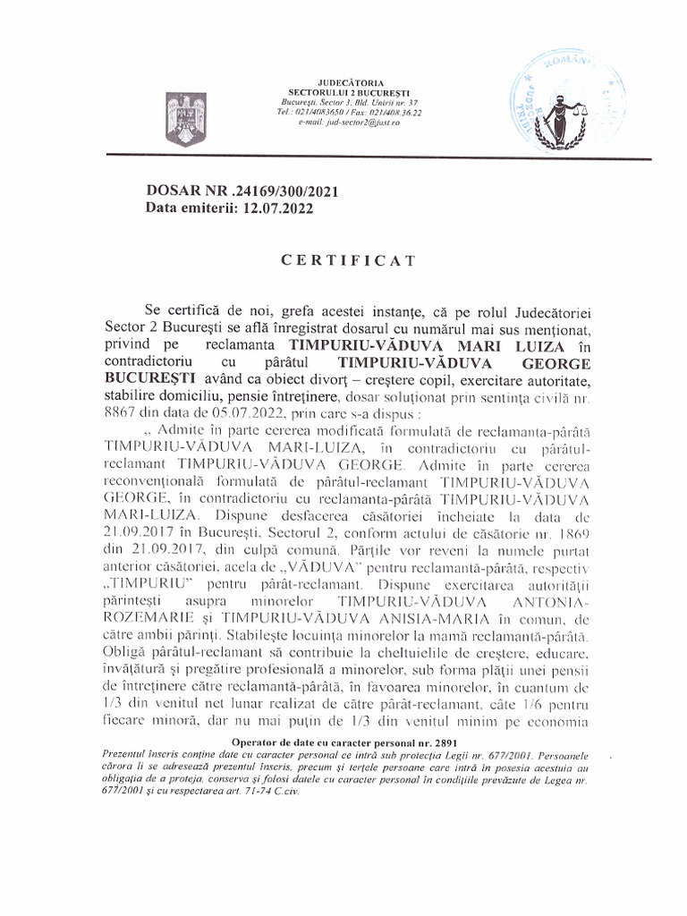 Certificat de Grefa | PDF