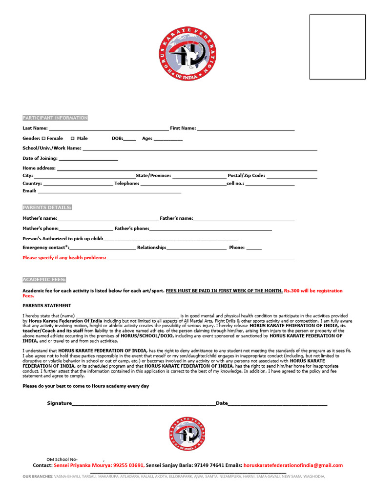 Registration_form_HORUS_2023 Kalali | PDF