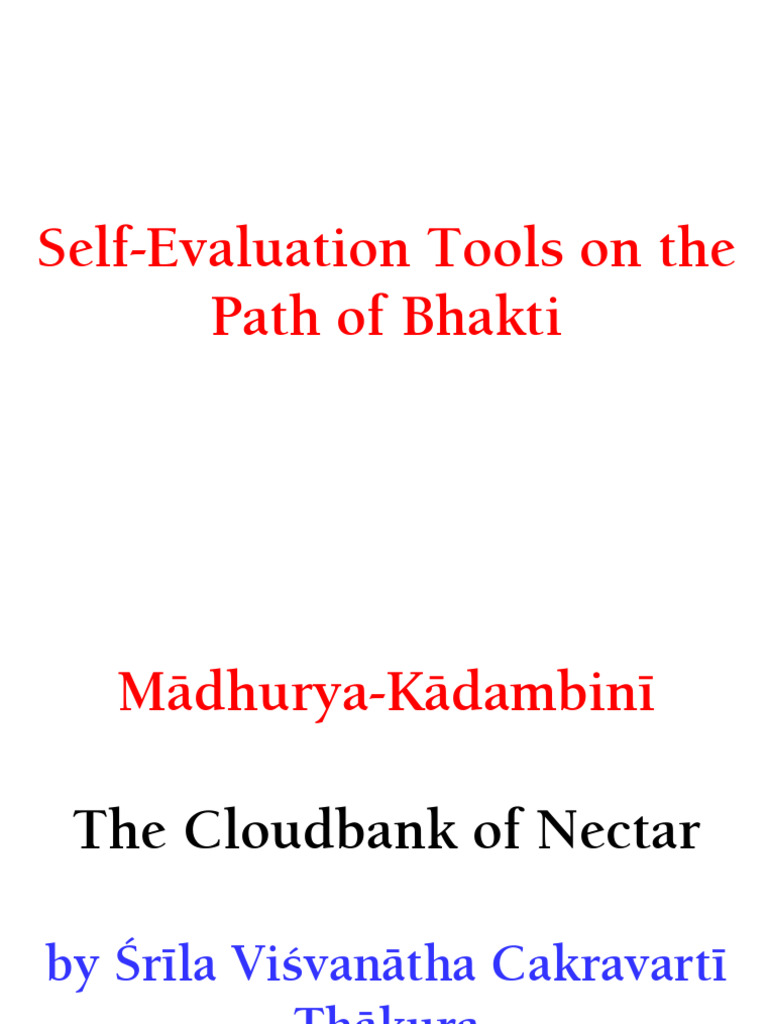 Self Correction Tools - Course - Material | PDF | Bhakti | Indian Religions
