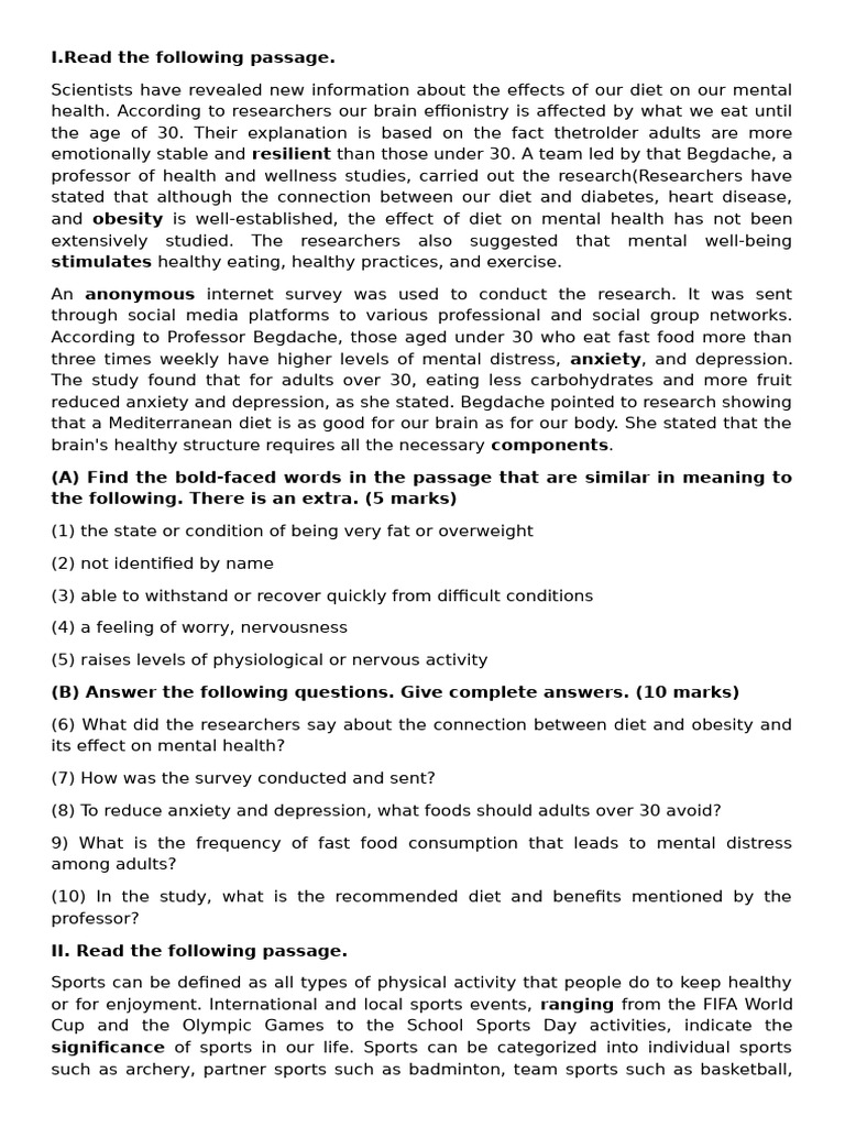Reading Comprehension For Final Test (G10) | PDF | Recycling