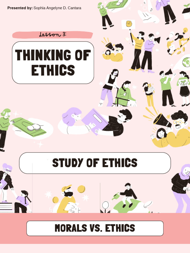 Lesson 3 Thinking of Ethics | PDF | Morality | Behavioural Sciences