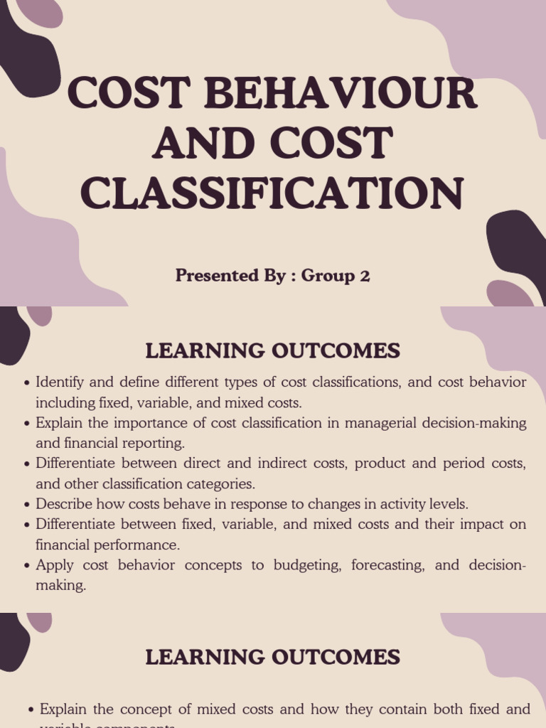 Cost Behaviour and Cost Classification | PDF | Inventory | Regression Analysis