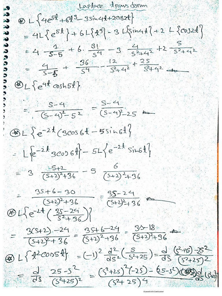 laplace equation hand note | PDF