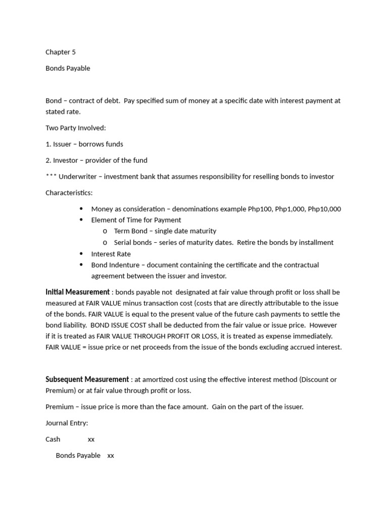 Chapter-5 (1) - Intermediate Accounting V.2 | PDF | Bonds (Finance) | Interest