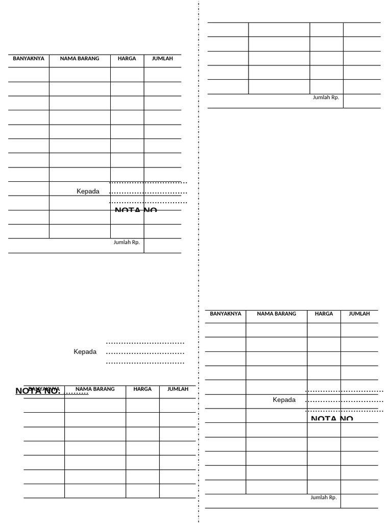 Nota Kosong Paperid | PDF
