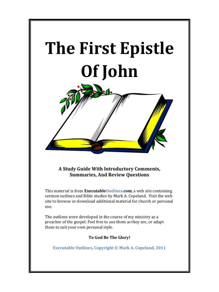 The First Epistle of Apostle John - Teacher | PDF | John The Apostle ...