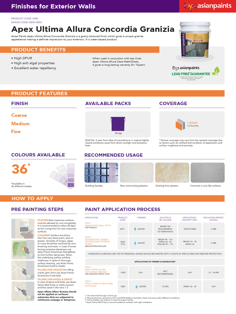 Pis - Apex Ultima Allura Concordia Granizia | PDF | Paint | Plaster