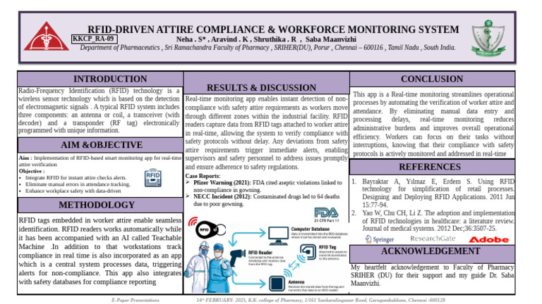 Pharmaceutics E-Poster | PDF | Radio Frequency Identification | Computing