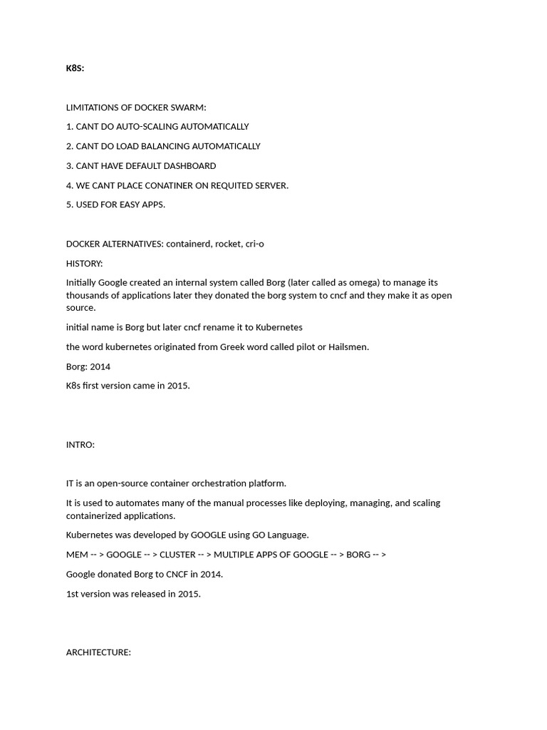 K8S | PDF | Software | Operating System Technology