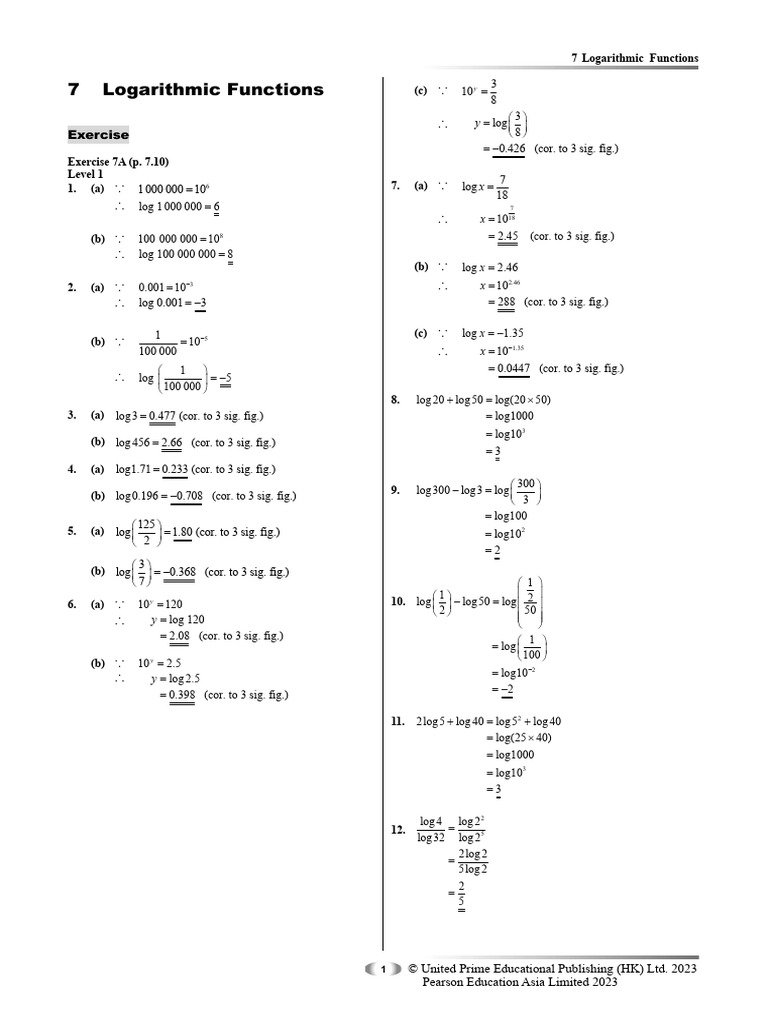 Exercise 7A | PDF | Mathematics