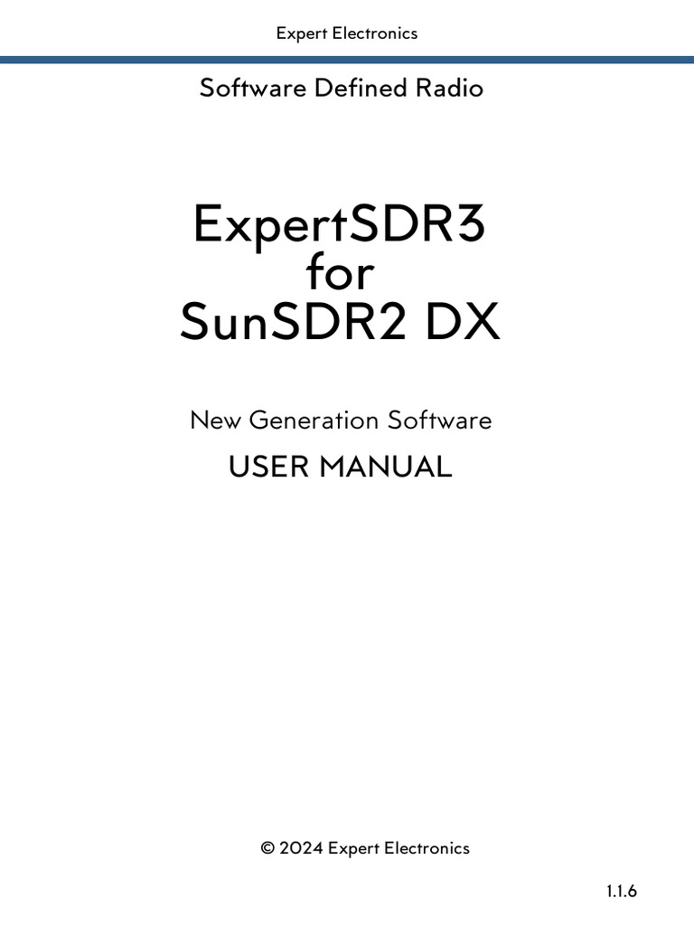 ExpertSDR3 User Manual ENG DX | PDF | Software Defined Radio | Power Supply