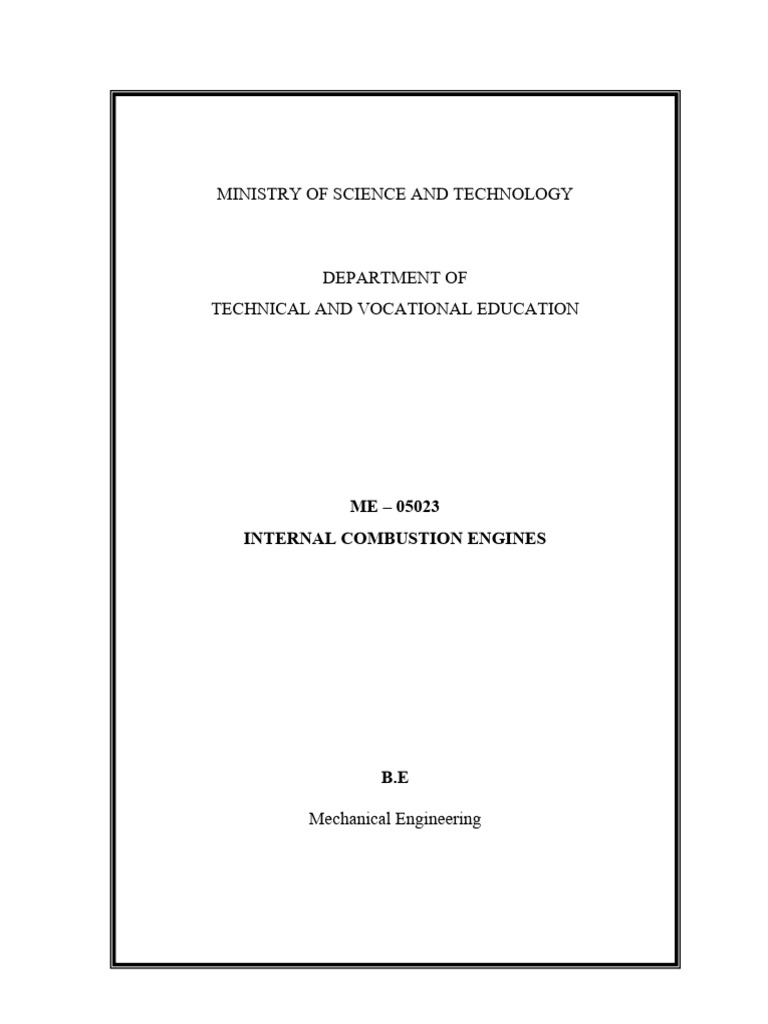 IC engines basics | PDF