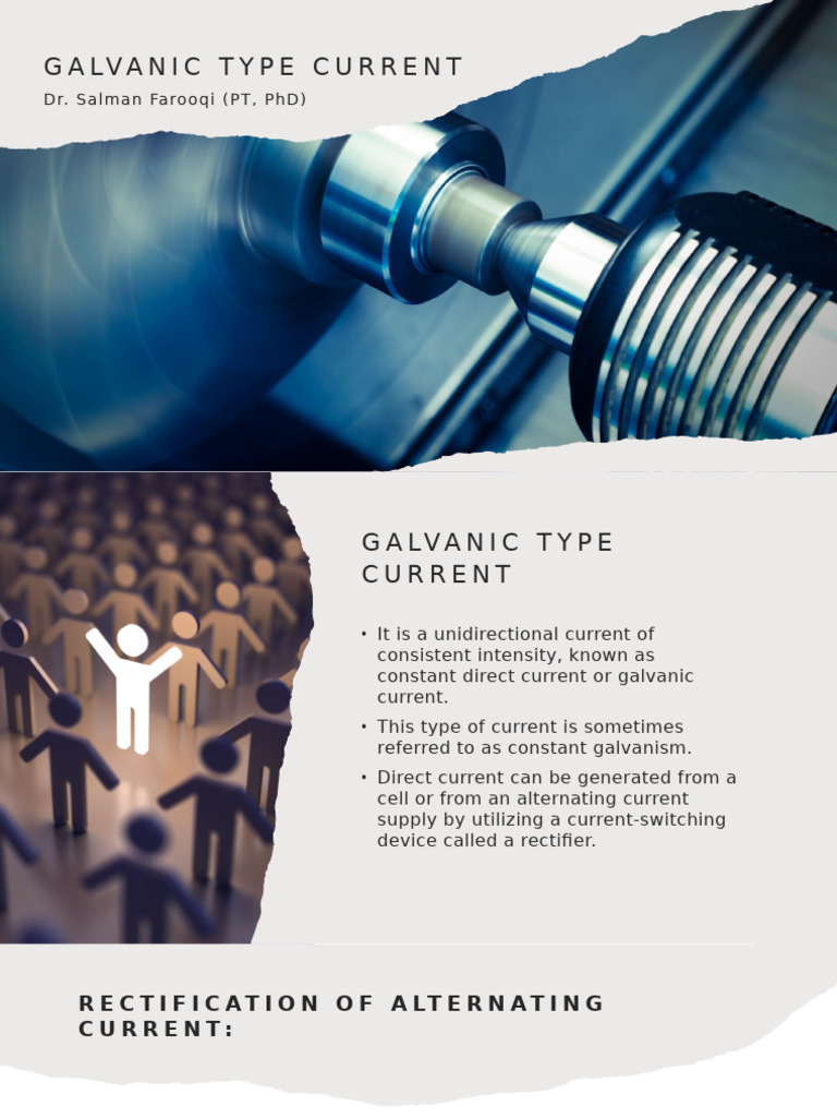 Galvanic Type Current | PDF | Anode | Motor Neuron
